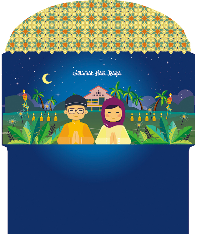 Horizontal Sampul Raya Template