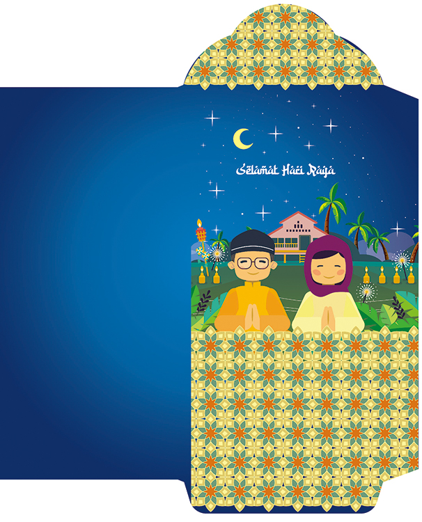 Vertical Sampul Raya Template