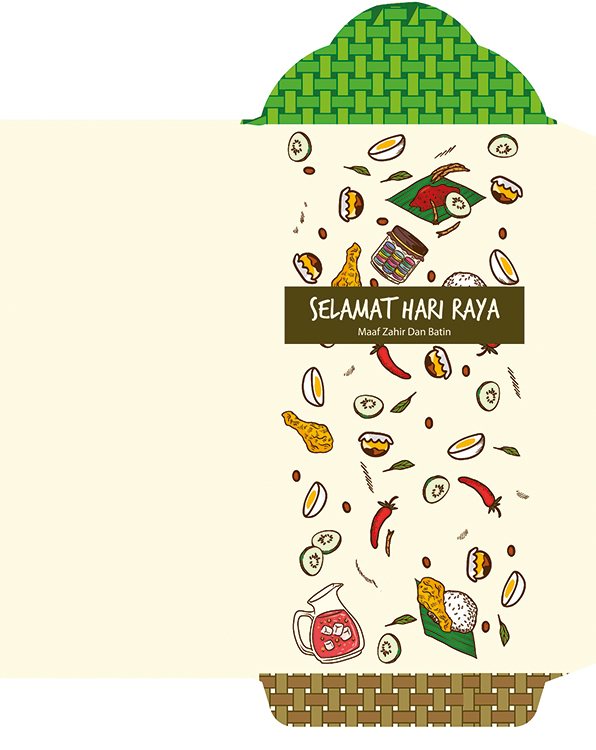 Vertical Sampul Raya Template